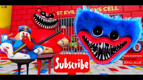 Huggy Wuggy Barrys Prison Run Youtube