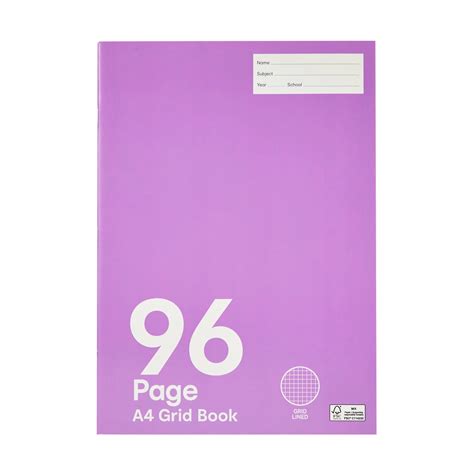 A4 Grid Book 96 Pages Pink Anko Target Australia