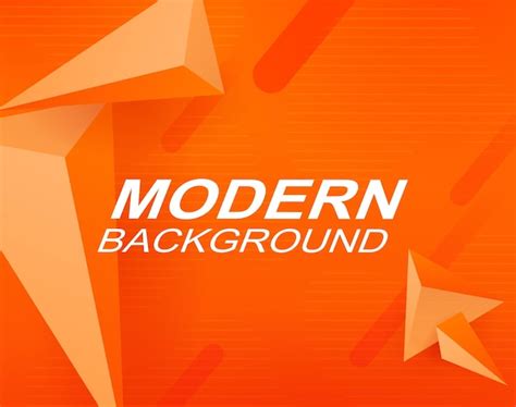 Premium Vector Composition Of An Orange Shade With A Gradient Triangular Shapes Are Randomly