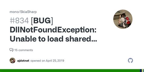 BUG DllNotFoundException Unable To Load Shared Library LibSkiaSharp Or One Of Its
