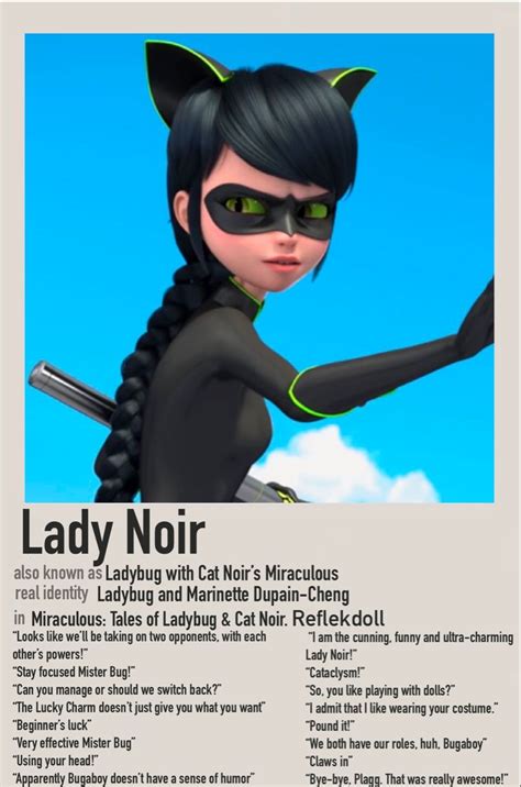 Character Polaroid Lady Noir