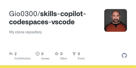 Github Gio0300skills Copilot Codespaces Vscode My Clone Repository