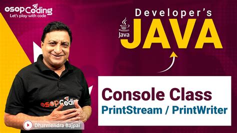 Java Console Class Console Io Printstream Printwriter Java For