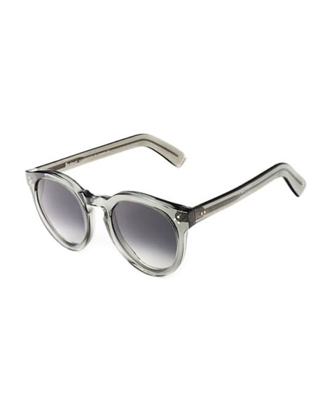 Illesteva Leonard Ii Round Acetate Sunglasses Neiman Marcus
