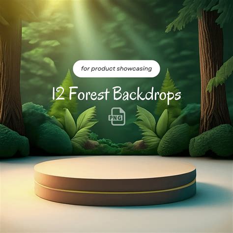 Forest Product Background Templates Product Presentation Etsy