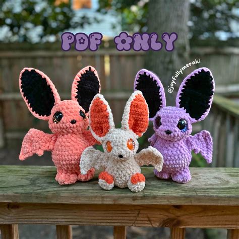 Bat Tholomew The Big Eared Bat Pdf Pattern Crochet Pattern With Bat