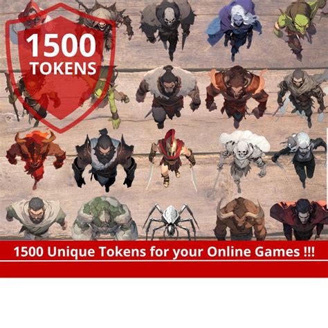 1500 Dnd Top Down Tokens Pack Dnd Token Dnd Character Art Etsy