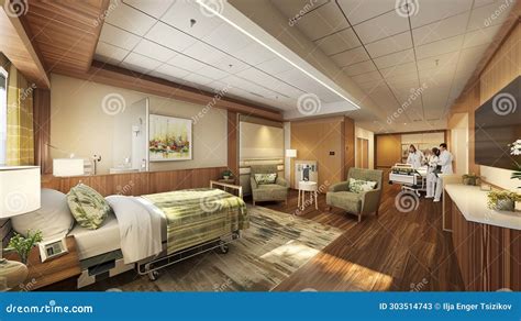 Vibrant Hospital Environment Illustrating Interconnectedness Of