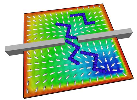 Geodesic Flow Attractor In A Planar Environment Cool And Hot Colors