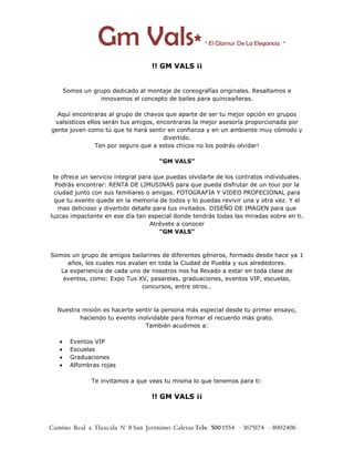 Ventas Gm Vals Glam PDF