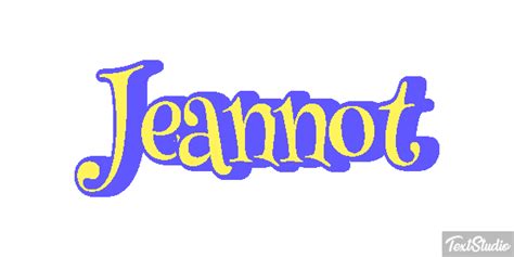 Jeannot Name Animated  Logo Designs
