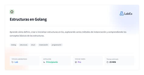 Estructuras En Golang Labex