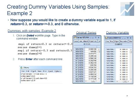 Eviews Training Dummy Variables Note Data And Workfiles