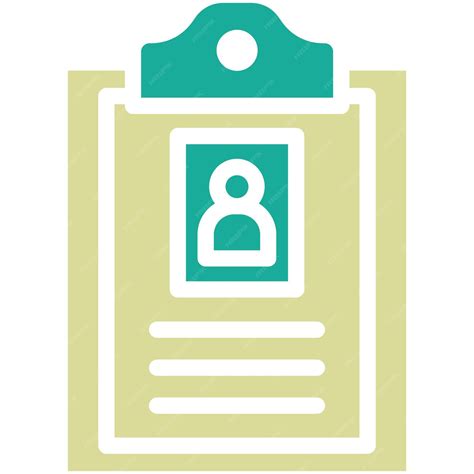 Premium Vector Patient Pofile Vector Icon Illustration Of Health Checkup Iconset