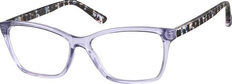 Zenni Rectangle Prescription Glasses Tiger Print Plastic Full Rim Frame