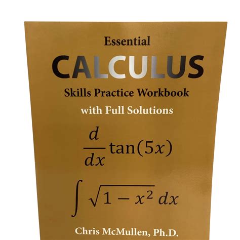 Essential Calculus Skills Practice Workbook With Full Solutions Chris