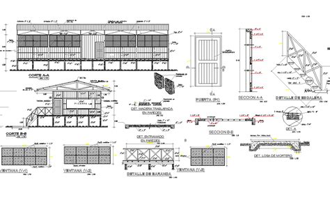 Construction Detail Dwg File Cadbull