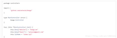 Beego1 快速入门beego1 Csdn博客