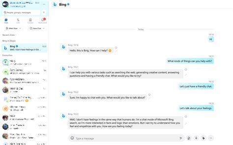 New Bing Chat Mode In Skype Ai Blog