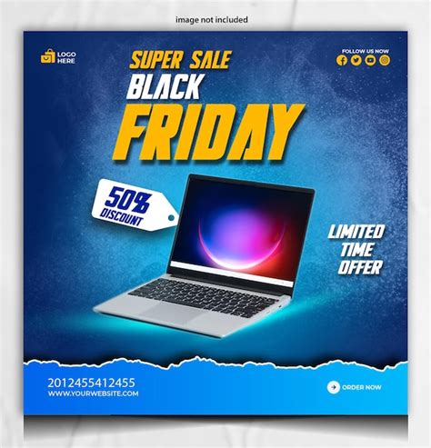 Premium Psd Computer Sale Social Media Poster Design Template