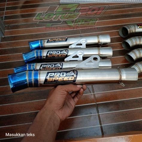 Jual Universal Pro Speed Canister Pipe Blue Tip Inlet 51mm Green