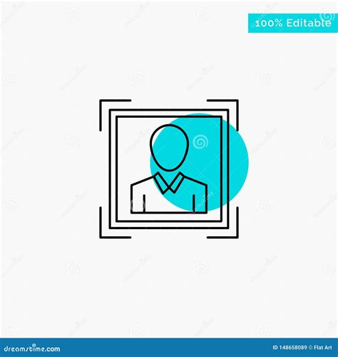 User User Id Id Profile Image Turquoise Highlight Circle Point Vector Icon Stock Vector