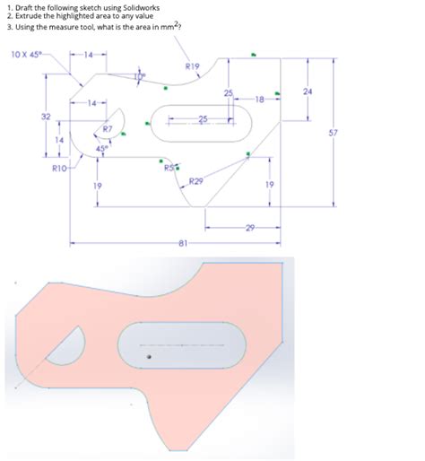 Solved Draft The Following Sketch Using Solidworks Chegg