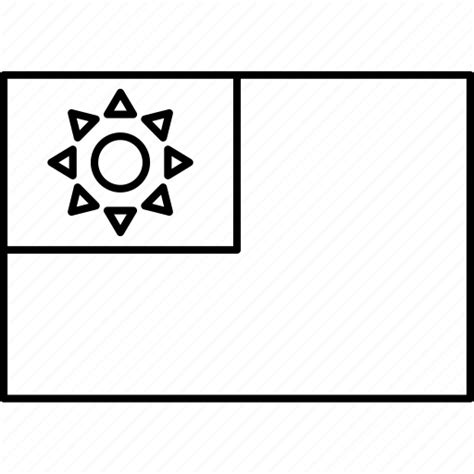 Taiwan Flag Republic National Official Icon Download On Iconfinder