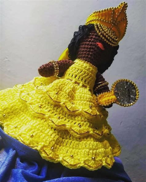 Orixá Oxum em amigurumi Elo7 Produtos Especiais