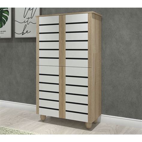 Roam Enterprise Rak Kasut 2 Door High Wooden Shoe Rack Cabinet 6ft