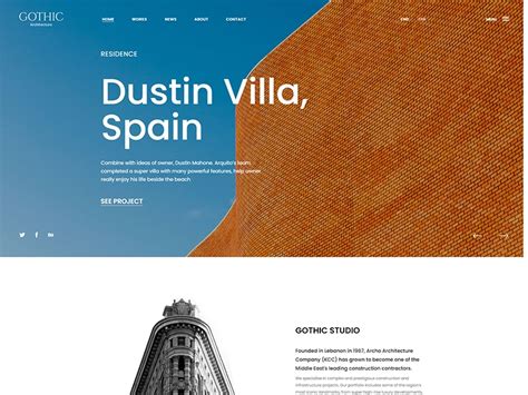 Gothic Architecture Bootstrap 5 Html Template Html Lib