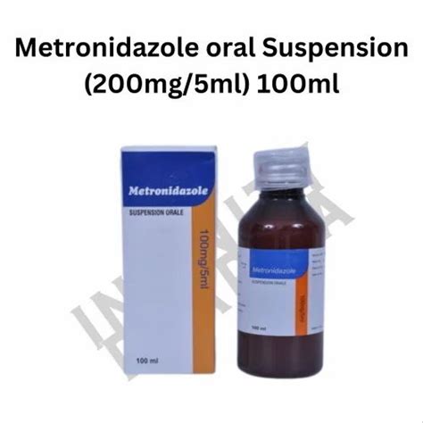 Metronidazole Oral Suspension 200mg 5ml 100ml At ₹ 30 Bottle In Surat