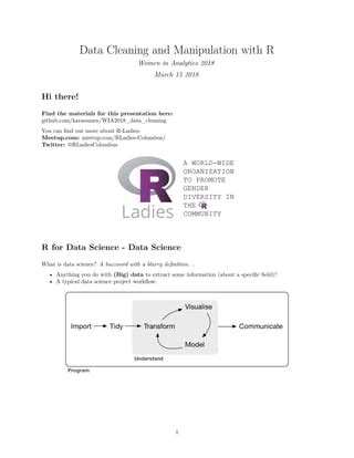 Ezgi Karaesmen Data Cleaning And Manipulation With R PDF