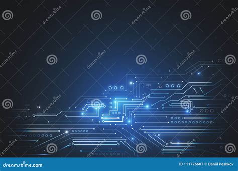 Abstract Tech Backdrop Stock Illustration Illustration Of Abstract