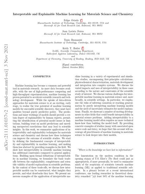Interpretable And Explainable Machine Learning For Materials Science