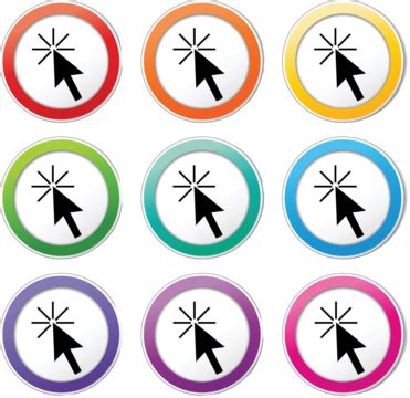 Cursor Sticker Icon Web Simple Mouse Vector Web Simple Mouse PNG And Vector With Transparent