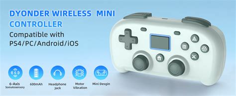 Dyonder Wireless Controller For Ps4 Mini Style Gamepad Compatible With Ps4 Pro Slim