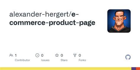 Github Alexander Hergerte Commerce Product Page