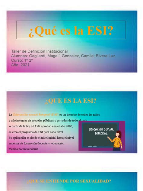 ¿qué Es La Esi Descargar Gratis Pdf Educación De La Primera Infancia Educación Sexual