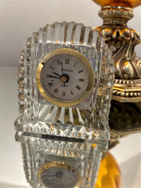 Mikasa Crystal Clock Etsy