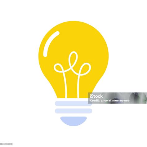 Ilustración De Icono De Bombilla Ideas De Bombillas Y Creatividad