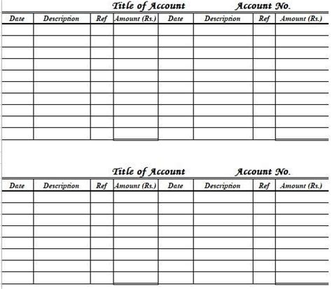 Free General Ledger Templates