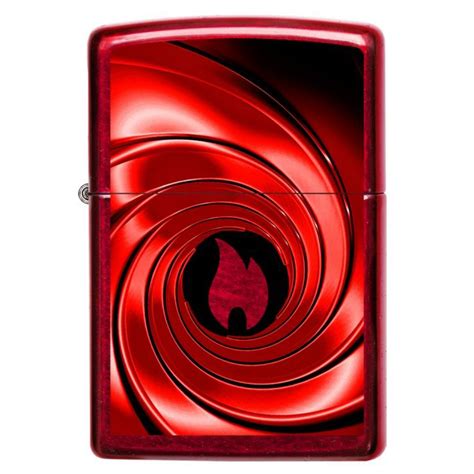 Zippo Red Swirl Design