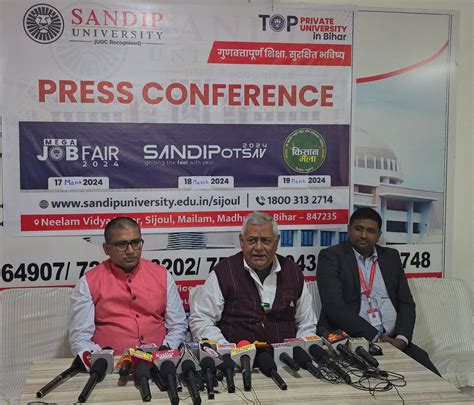 संदीप विश्वविद्यालय में 17 मार्च को लगेगा रोजगार मेलादेश के नामचीन 250