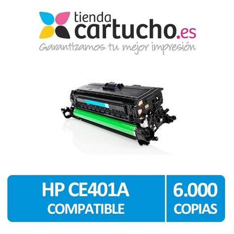 Hp Toner Cyan Compatible Ce401 507a Para Impresoras Hp Laserjet