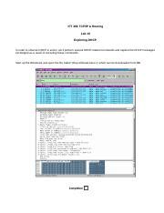 Bahenaeric Lab Exploring DHCP Docx IFT TCP IP Routing Lab Exploring DHCP In Order