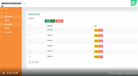 基于javassmvue课程思政元素收集系统源码lw部署讲解 Csdn博客