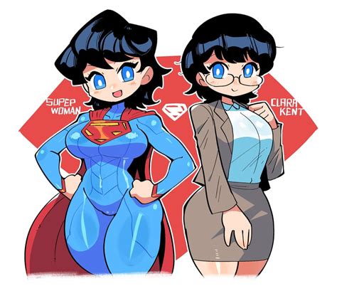 Clark Kent And Superwoman Dc Comics And 1 More Drawn By Rariatto