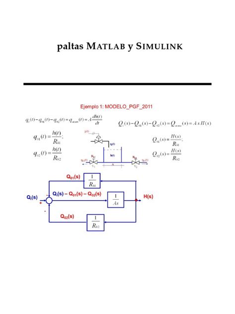 Introducción A Matlab Y Simulink Para Control Fracción Matemáticas