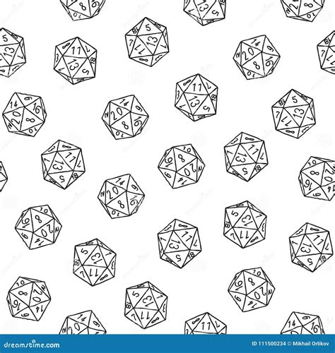 Icosahedron Pattern Vector 68963275